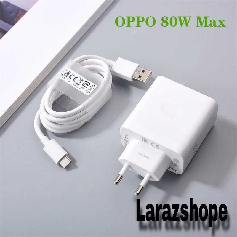 Jual CARGER ORIGINAL 100% OPPO RENO 14 5G SUPER VOOC 80WATT USB TYPE C ...