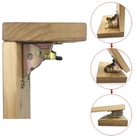 Jual Braket Engsel Kaki 90-180°Self-Locking Bracket Siku Tekan ...