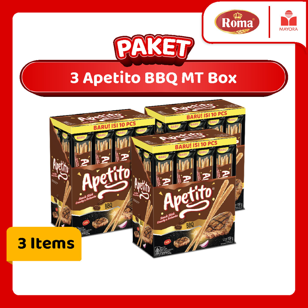 Jual Paket 3 Roma Apetito BBQ Box | Shopee Indonesia