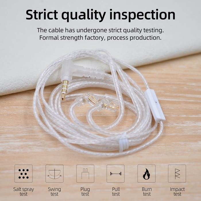 Jual Promo Kabel KZ Upgrade Kabel Silver KZ Silver Cable KZ ZSN PRO X ...