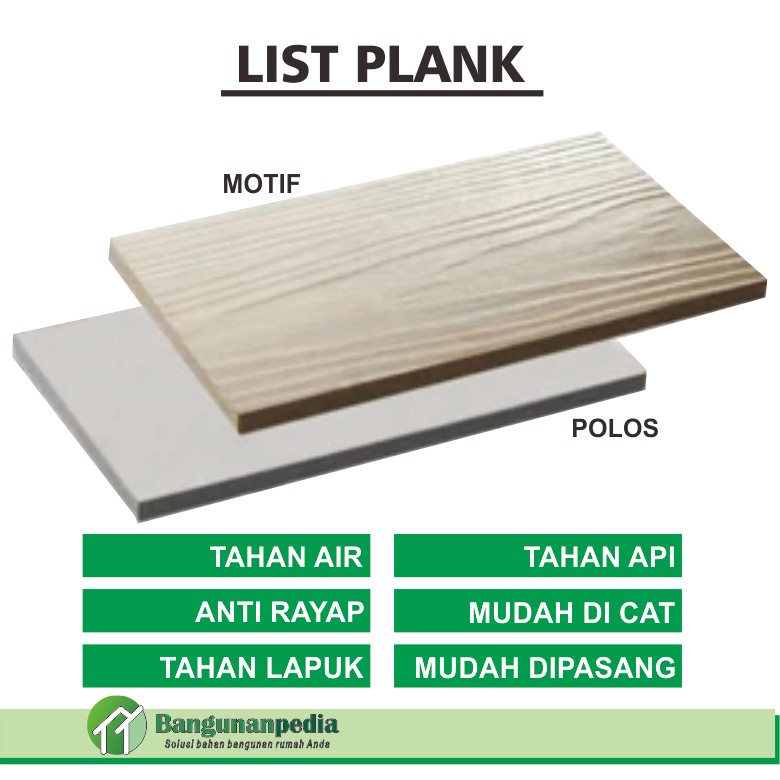 Jual APLUS Lisplang pagar / lisplank motif kayu / lisplang polos ...