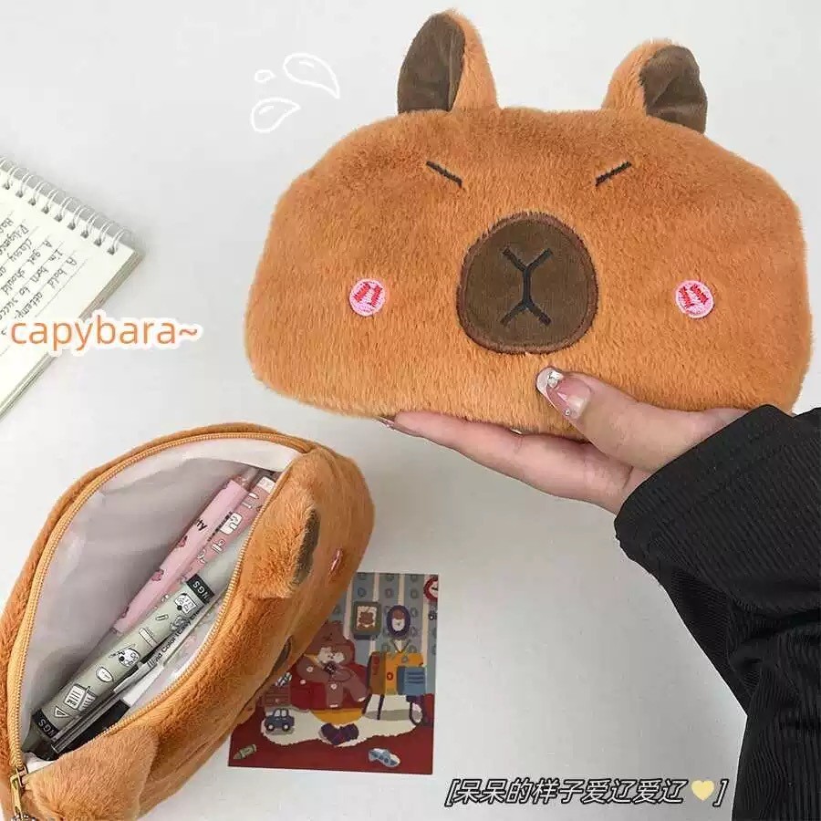 Jual [GH] KOTAK PENSIL CAPYBARA - Kotak Pensil Pencil Case Pouch Bag ...