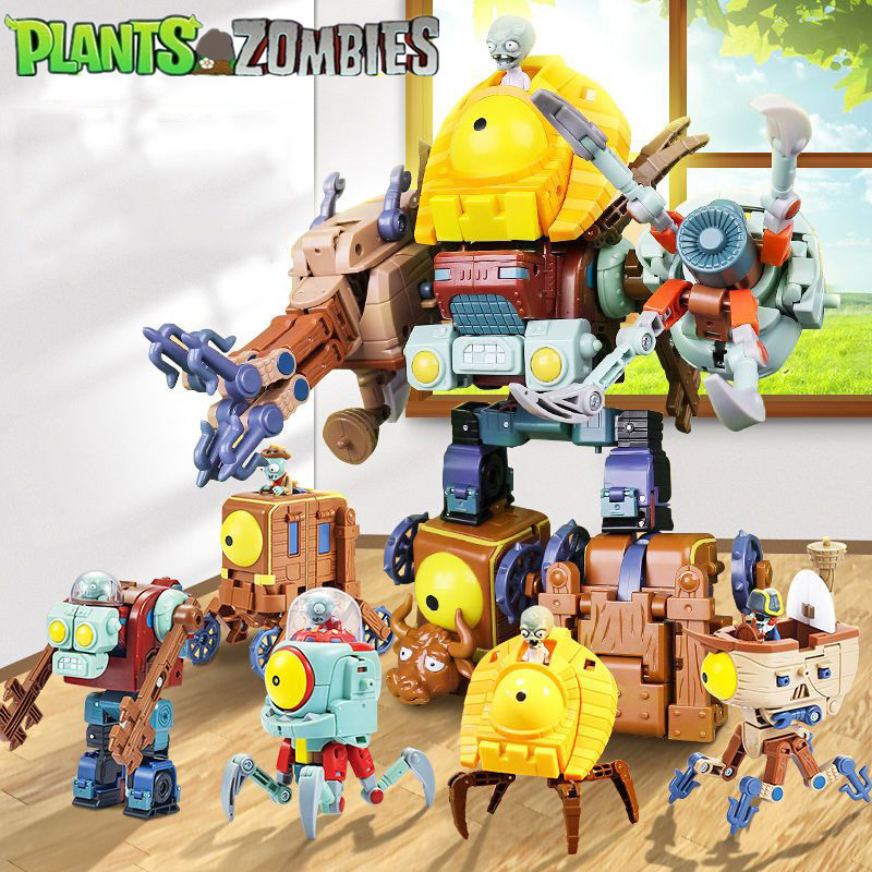 Jual 5 in 1 Plants vs Zombies Assembly Deformation BOSS Giant Zombie ...