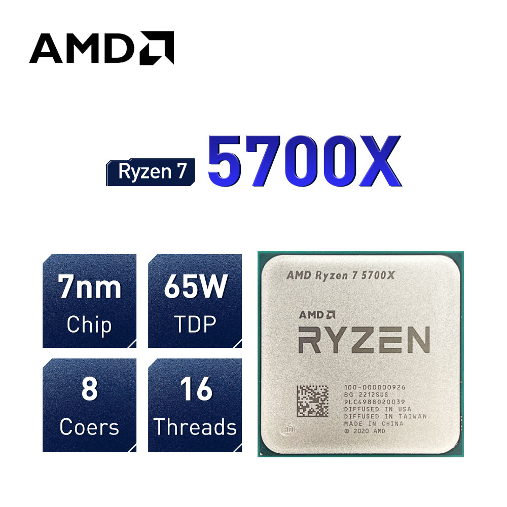 Jual AMD Ryzen 7 5700X New R7 5700X 4.6GHz 8-Cores 16-Threads 65W 7NM ...