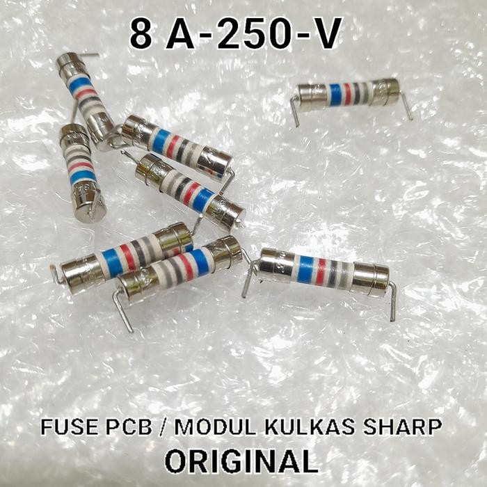 Jual FUSE / SEKERING PCB KULKAS SHARP ORIGINAL 8A-250V | Shopee Indonesia