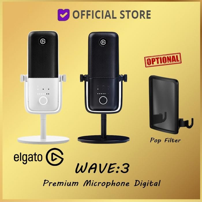 Jual Elgato Wave:3 Mic Wave 3 Premium Microphone Digital Wave3 - Mic ...