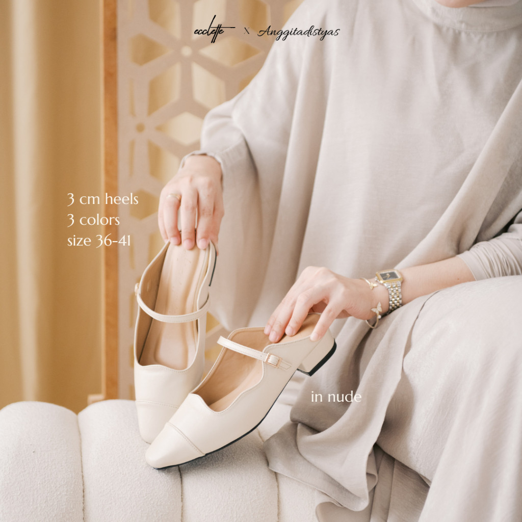 Jual ECCLETTE X ANGGITA ADISTYAS - DELPHIS MULES | SEPATU HEELS HAK ...