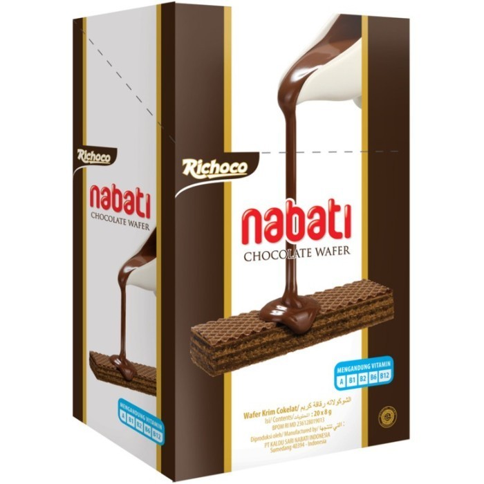 Jual Richoco Nabati Wafer COKLAT 500 1 Pak isi 20 | Shopee Indonesia