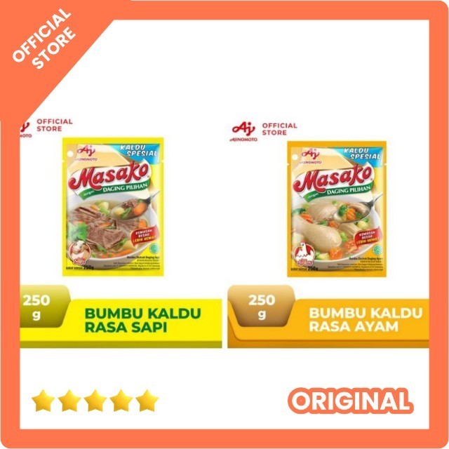 Jual Masako Kaldu Bubuk Penyedap Masakan Rasa Sapi - ayam 250gr ...