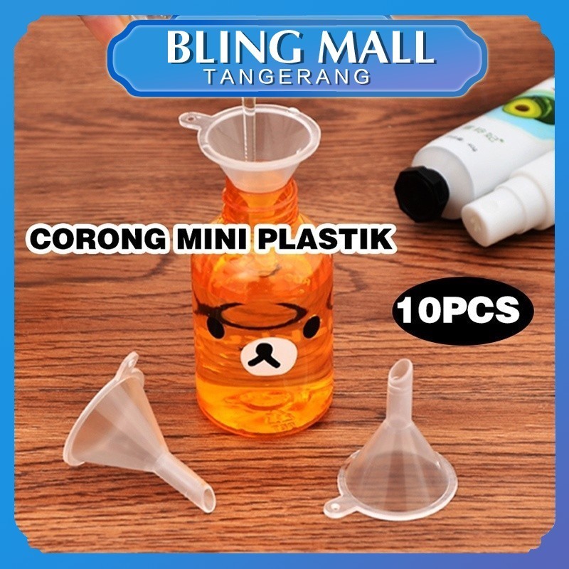 Jual 【10PCS】Corong Mini Plastik Transparan/Funnel Untuk Essential Oil ...
