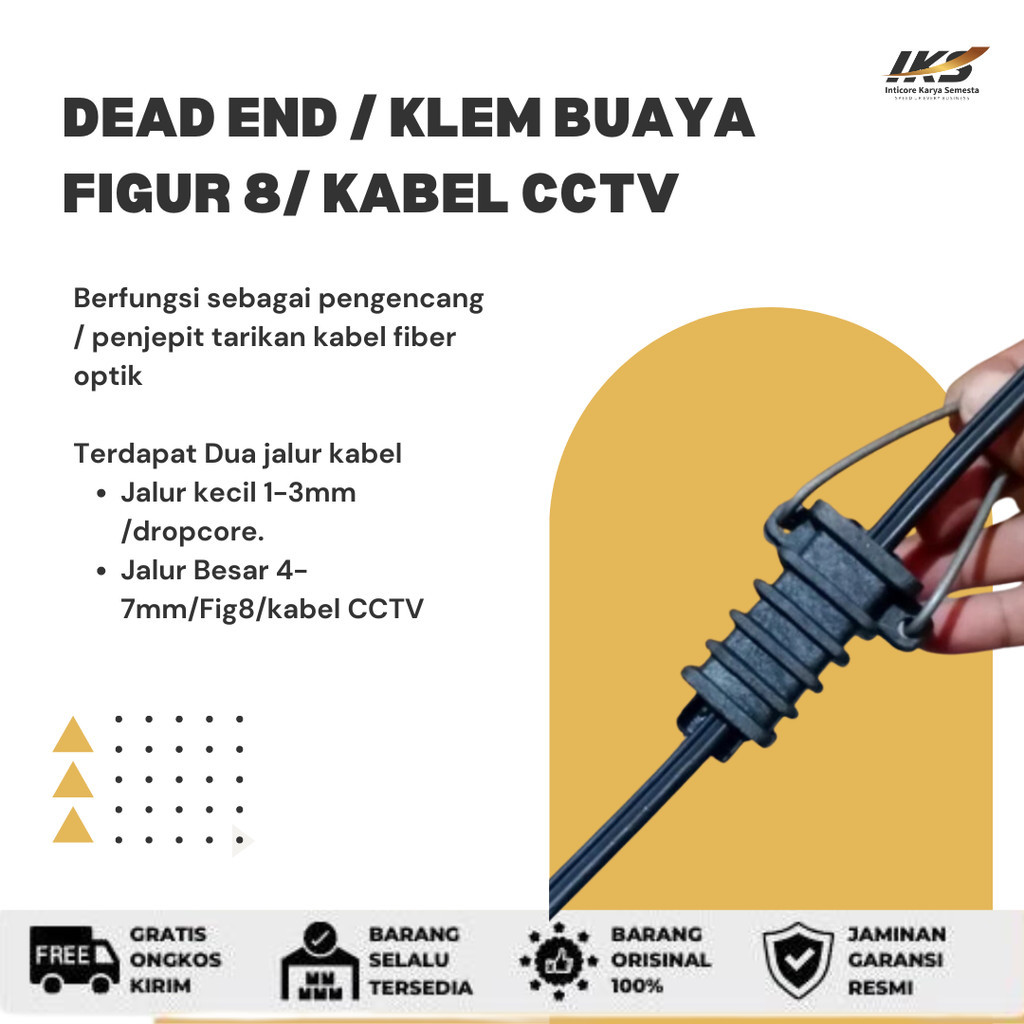 Jual Dead End / Klem Buaya FO 1-6 core fig8 / Kabel CCTV | Shopee Indonesia