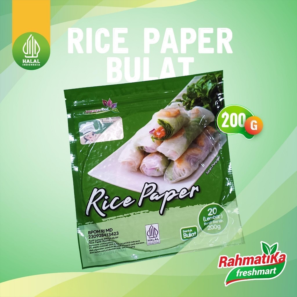 Jual Rice Paper Kulit Lumpia Spring Roll 200 Gram | Shopee Indonesia