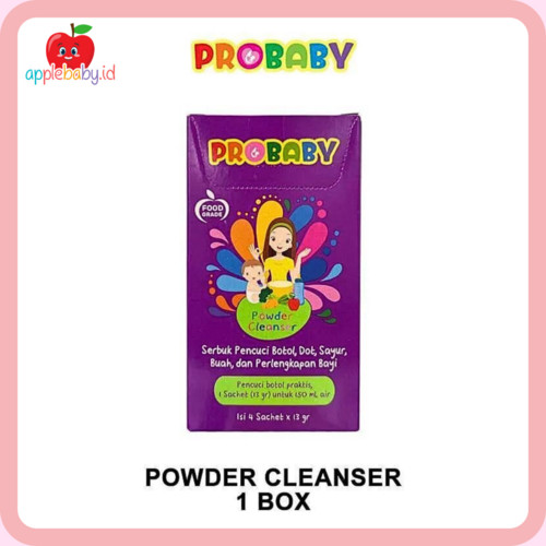 Jual Probaby Powder Cleanser @13gr - 4 Sachet ( kemasan Box) | Shopee ...