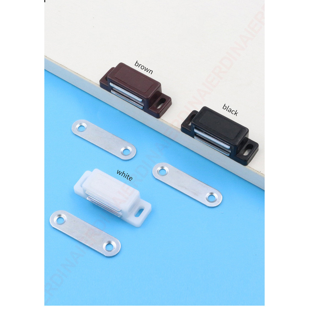Jual 10 Pieces Plastic Cabinet Magnet Latch Black Magnetic ABS Cabinet ...