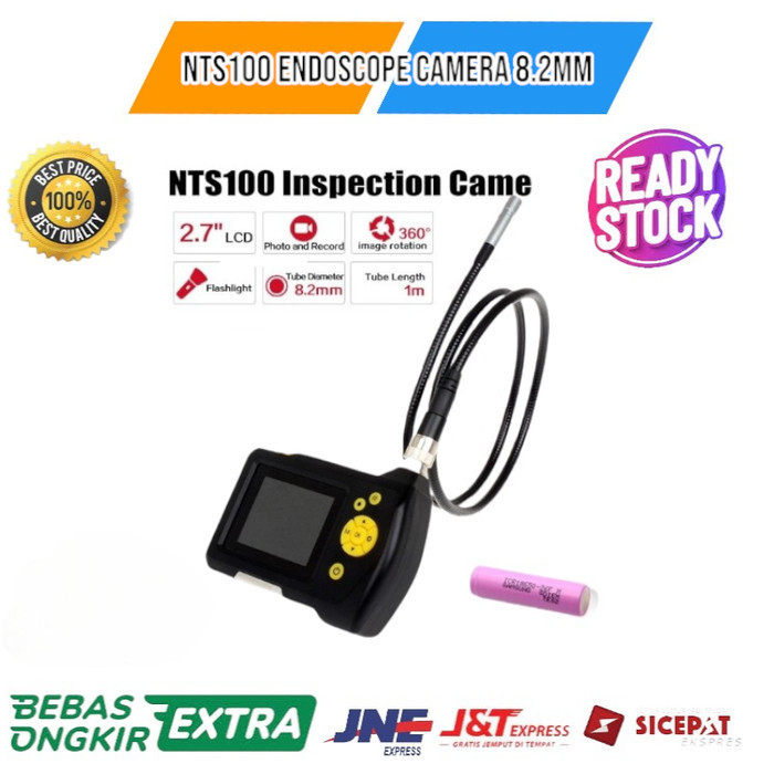 Jual Nts100 endoscope camera 8.2mm alat kamera inspeksi 2.7" LCD ...