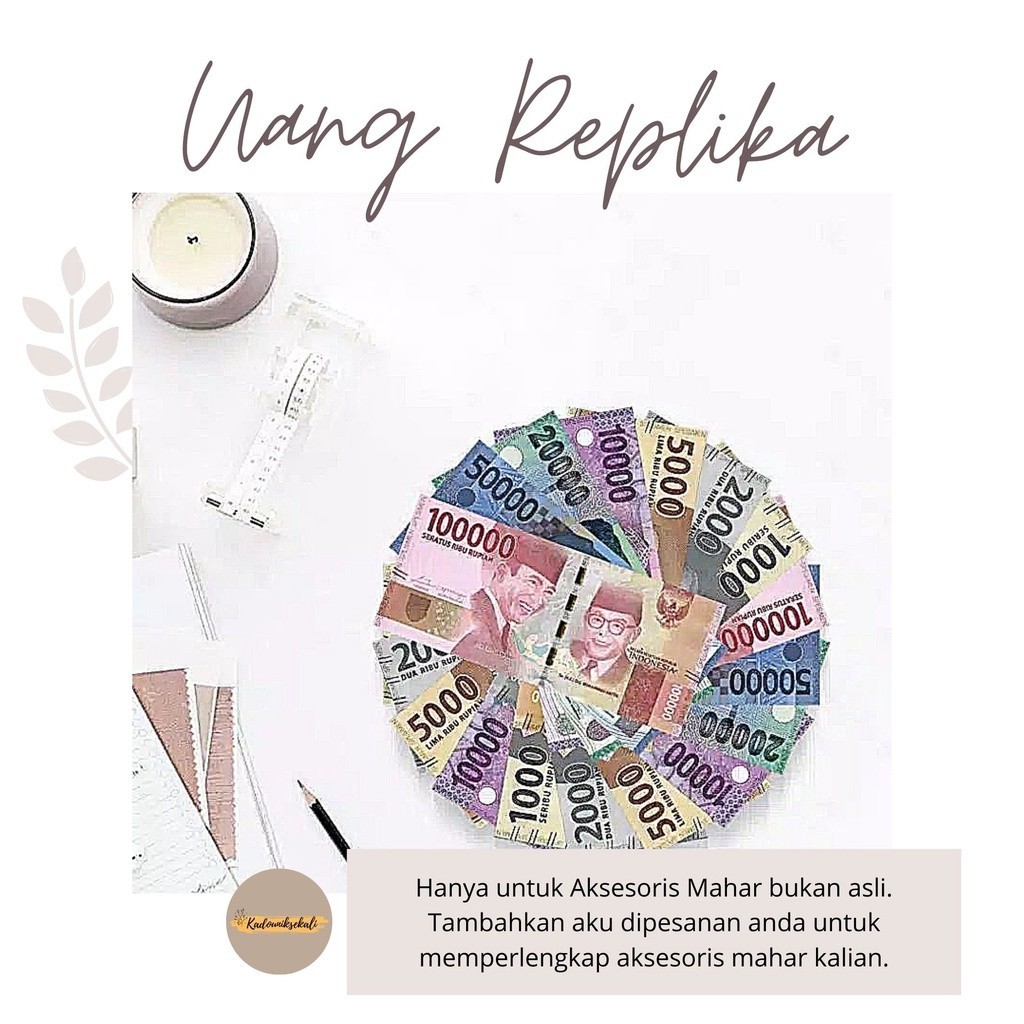 Jual Tambahan Uang Replika untuk Produk Hantaran Wedding | Shopee Indonesia