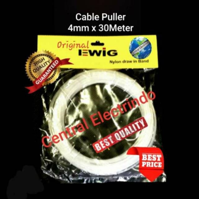 Jual Cable Puller EWIG 4mm 30 Meter Pancingan Kabel. | Shopee Indonesia