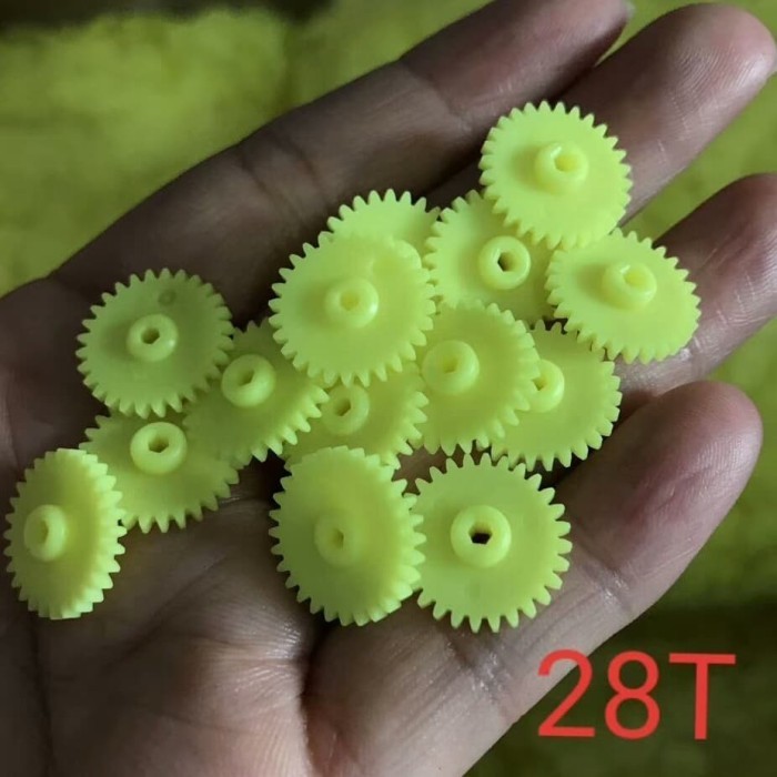 Jual LG99 Gir 28T kuning gir as roda tamiya (10pcs) | Shopee Indonesia