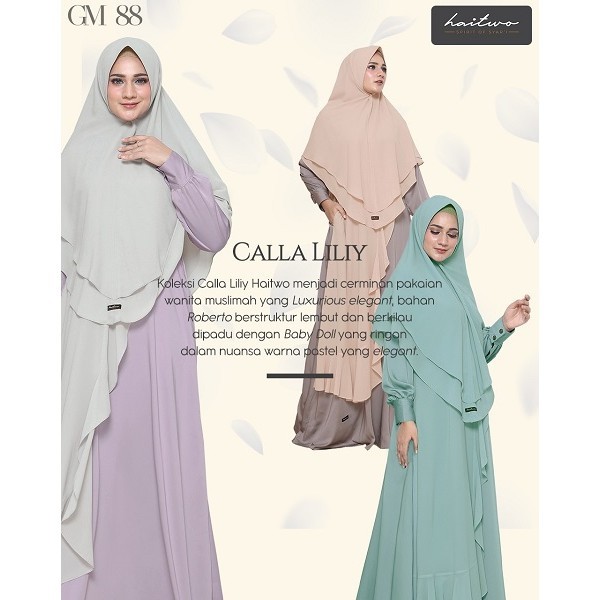 Jual Gm 088 Gamis One Set dengan Hijab Model Terbaru by Nibras | Shopee ...