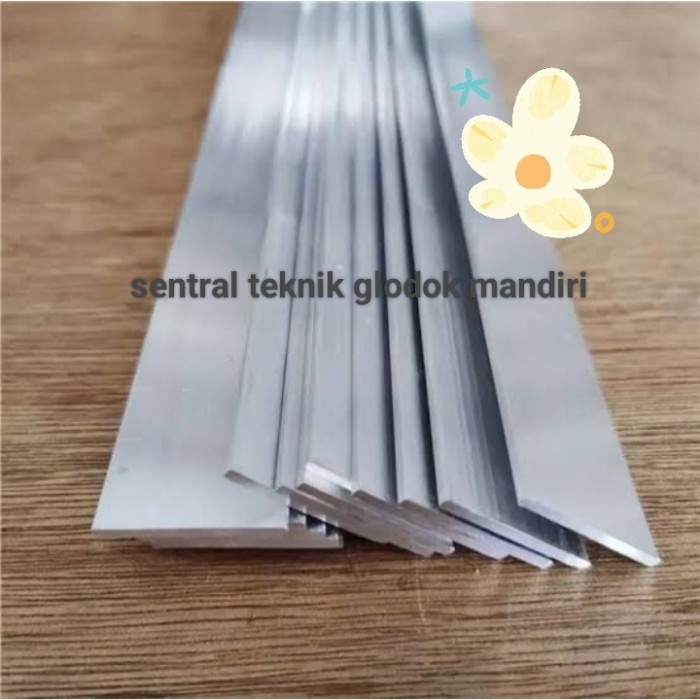 Jual plat strip aluminium tebal 2mm x 25mm x 6m | Shopee Indonesia
