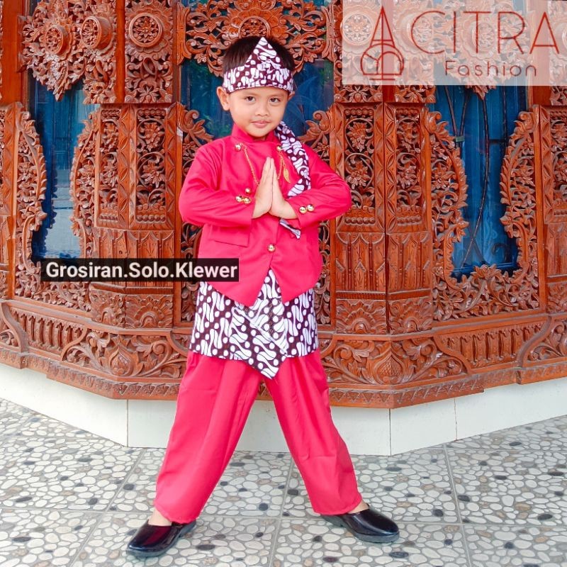 Jual YH48IK DIJAMIN REALPICT BESKAP SUNDA IKET BATIK PUTIH MOTIF PARANG ...