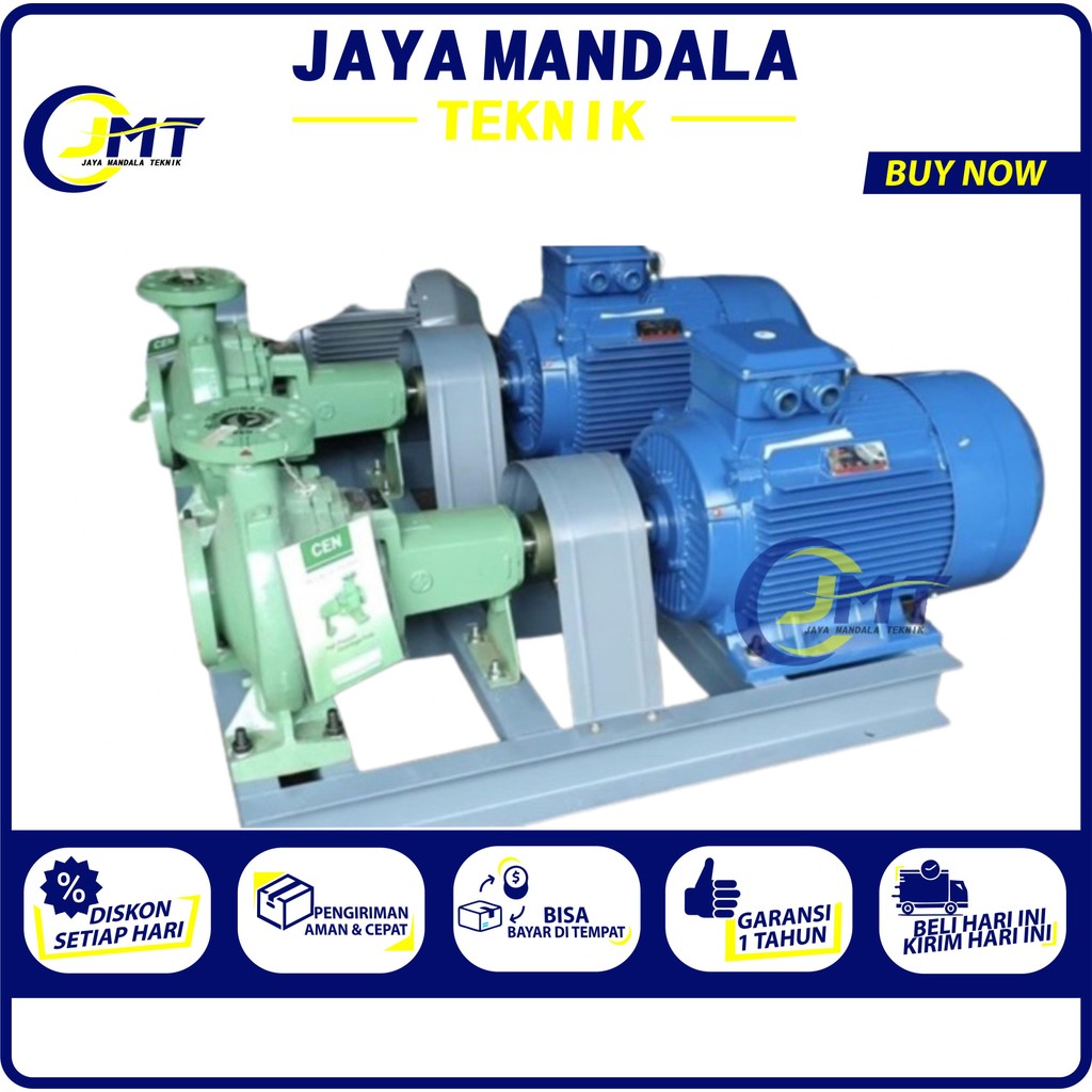 Jual Pompa Centrifugal Torishima CEN 50x40-200 + Yuema 4Kw 5.5HP 2Pol ...
