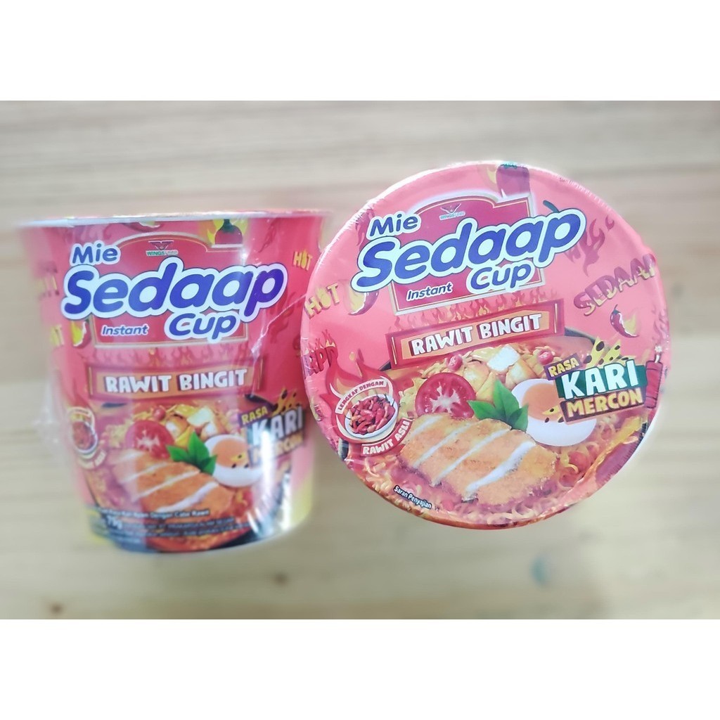 Jual Mie Sedaap Cup Rasa Kari Mercon 79 gr PCS | Shopee Indonesia