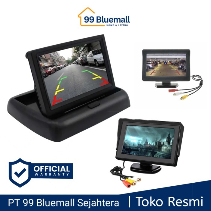 Jual Layar Monitor Parkir Mobil TFT LCD 5 Inch Foldable | Shopee Indonesia
