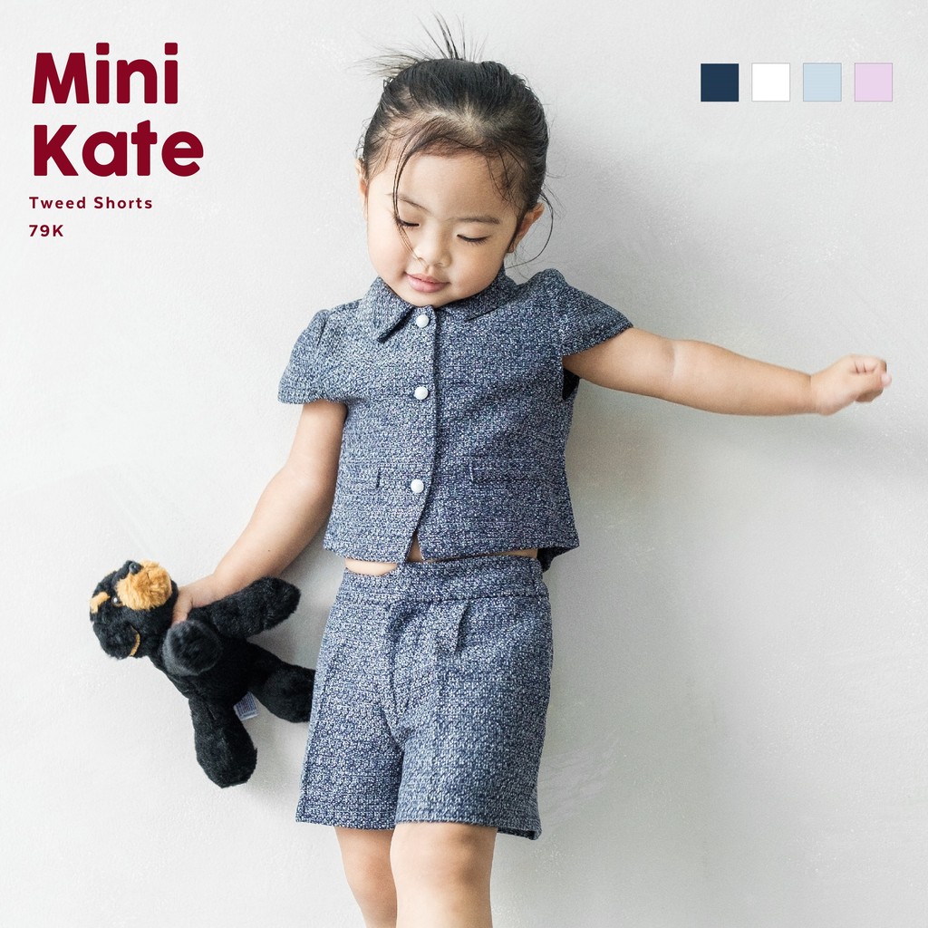 Jual Mini Kate Tweed Shorts ---Wear Micha x With Ovisa x Ocha Wear ...