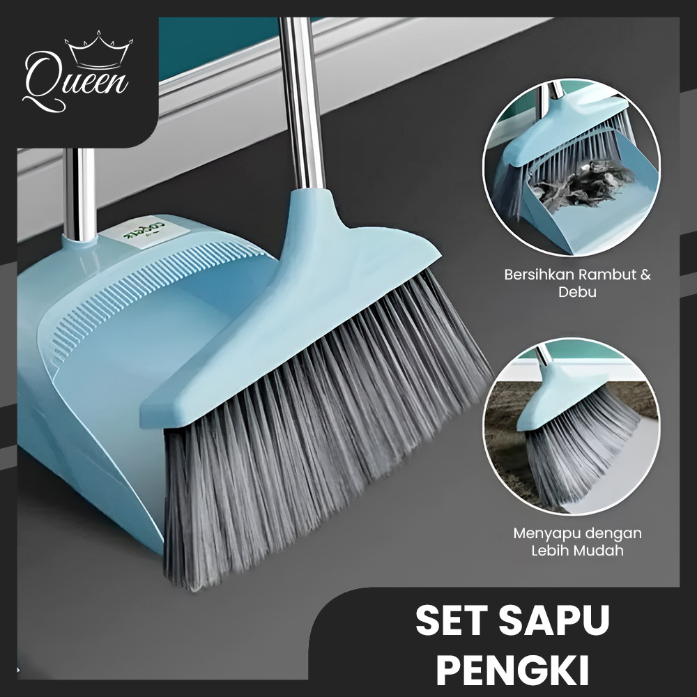 Jual QG Sapu pengki set alat pembersih lantai dengan filter sisir anti ...