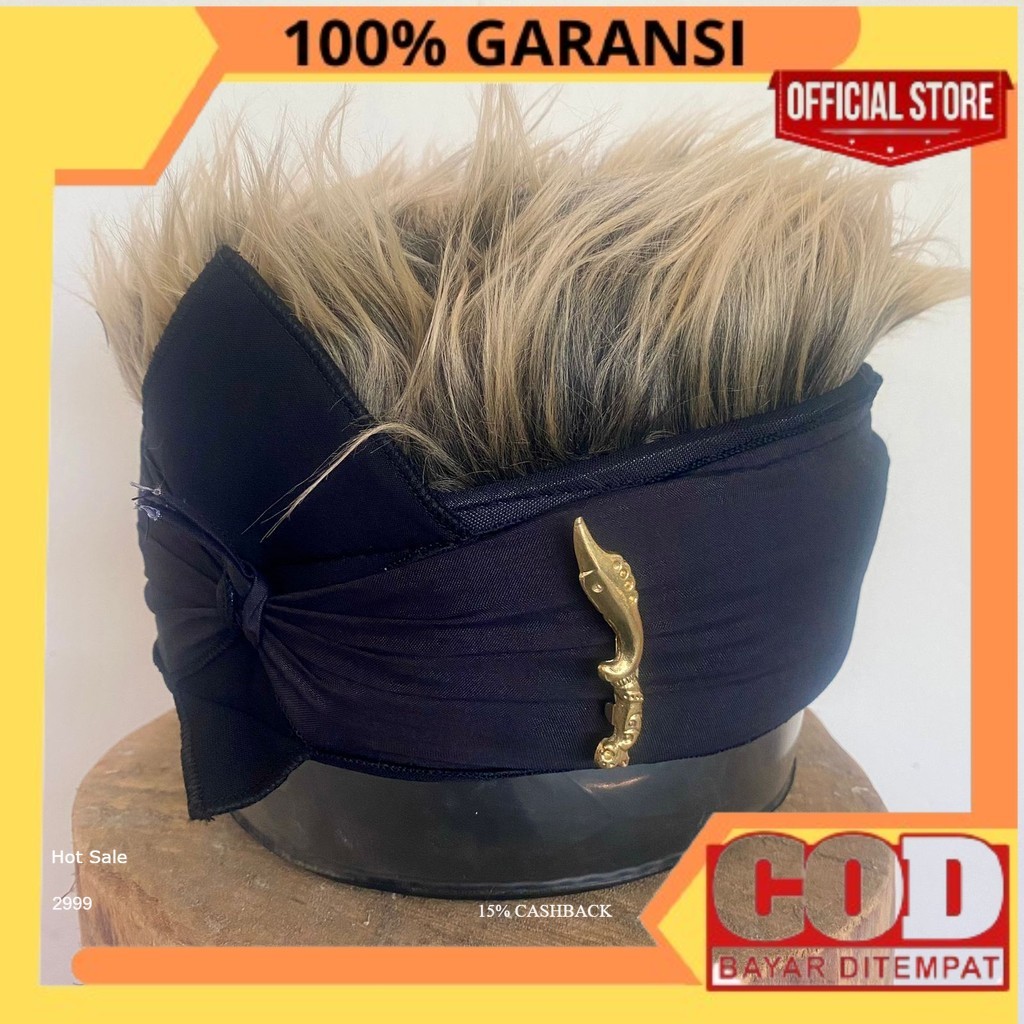 Jual topi wig pria Udeng sunda Kujang Jawa barat udeng Sunda Premium ...