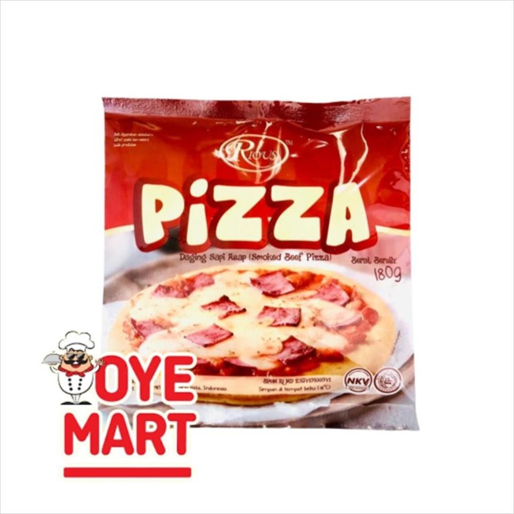 Jual RIOUS PIZZA SMOKED BEEF 180GR/PIZZA FROZEN INSTAN DAGING ASAP ...
