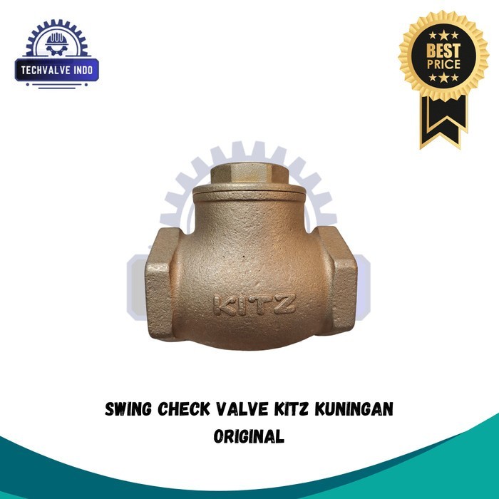 Jual SWING CHECK VALVE / KLEP TABOK KITZ 4" INCH KUNINGAN ORIGINAL ...