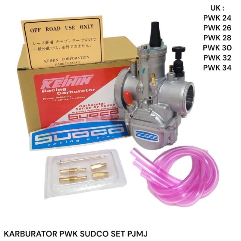 Jual Karburator Sudco Keihin Pwk 24 , 26 , 28 , 30 , 32 , 34 Karbu Full Set Japan Qas Free Pilot ...
