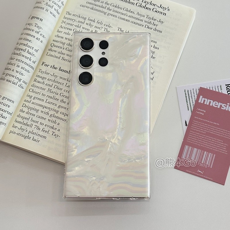 Jual Ultra Slim Laser Glitter Conch Shell Soft Phone Case Samsung Galaxy S24 S23 Ultra S22 Plus ...