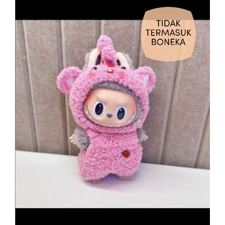 Jual READY BAJU RAJUT COSTUME PINK LOTSO LABUBU//BAJU LABUBU HANDMADE ...
