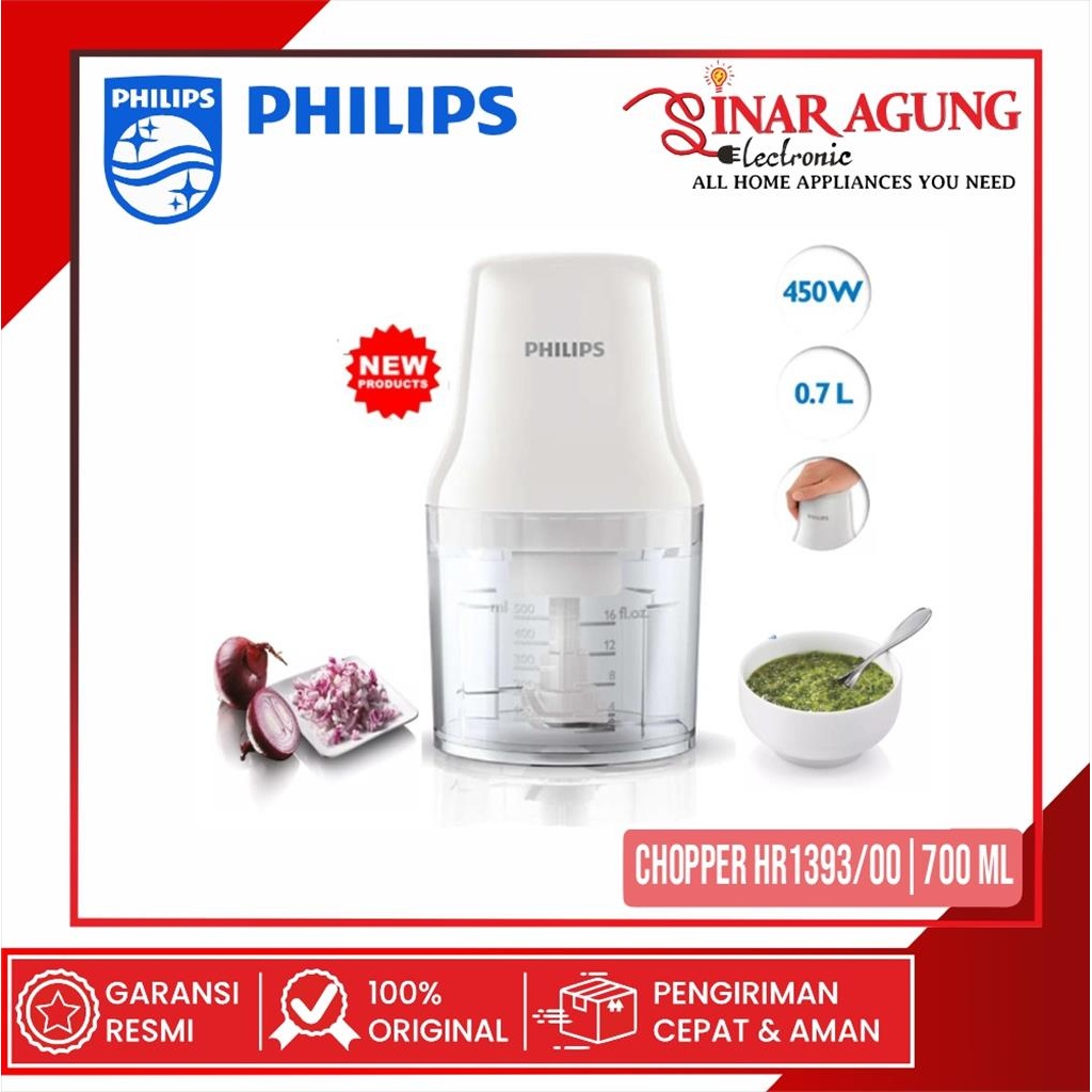 Jual PHILIPS HR1393-00 / HR-1393-00 FOOD PROCESSOR CHOPPER - GARANSI ...