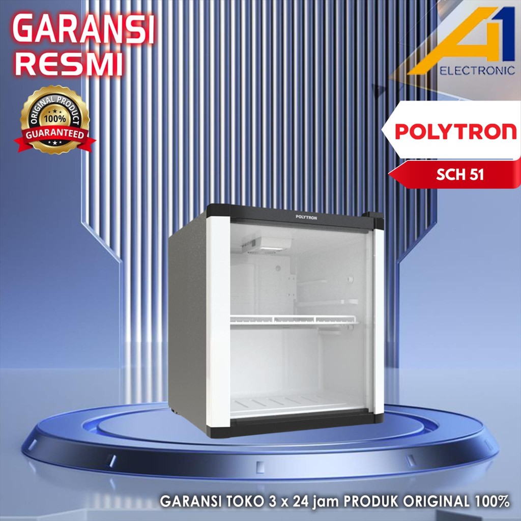 Jual Showcase POLYTRON SCH51 / SCH 51 Mini 50 Liter 80 Watt | Shopee ...
