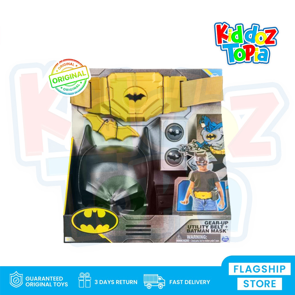 Jual DC Batman Gear-Up Utility Belt and Batman Mask 6072058 | Shopee ...