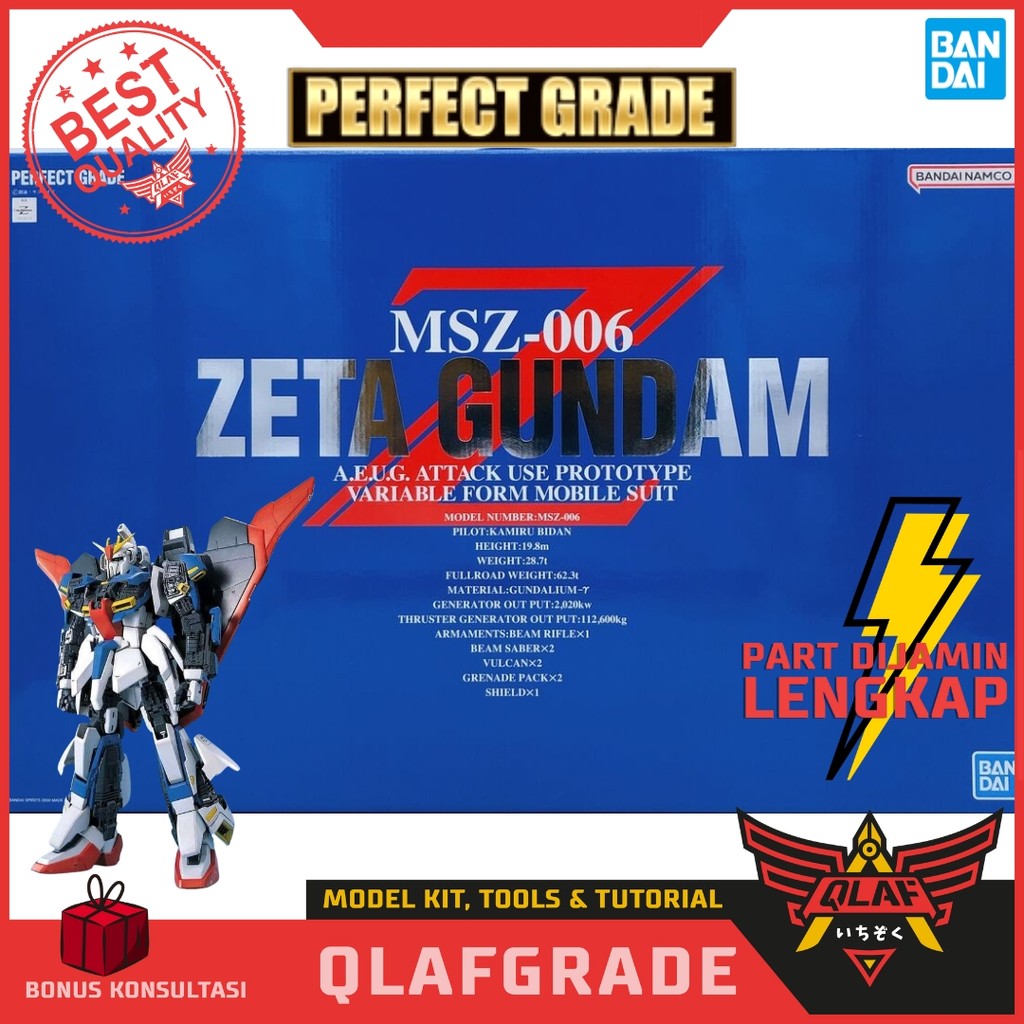 Jual PG Z Gundam 1/60 - Perfect Grade Large Scale Model Kit | Shopee ...