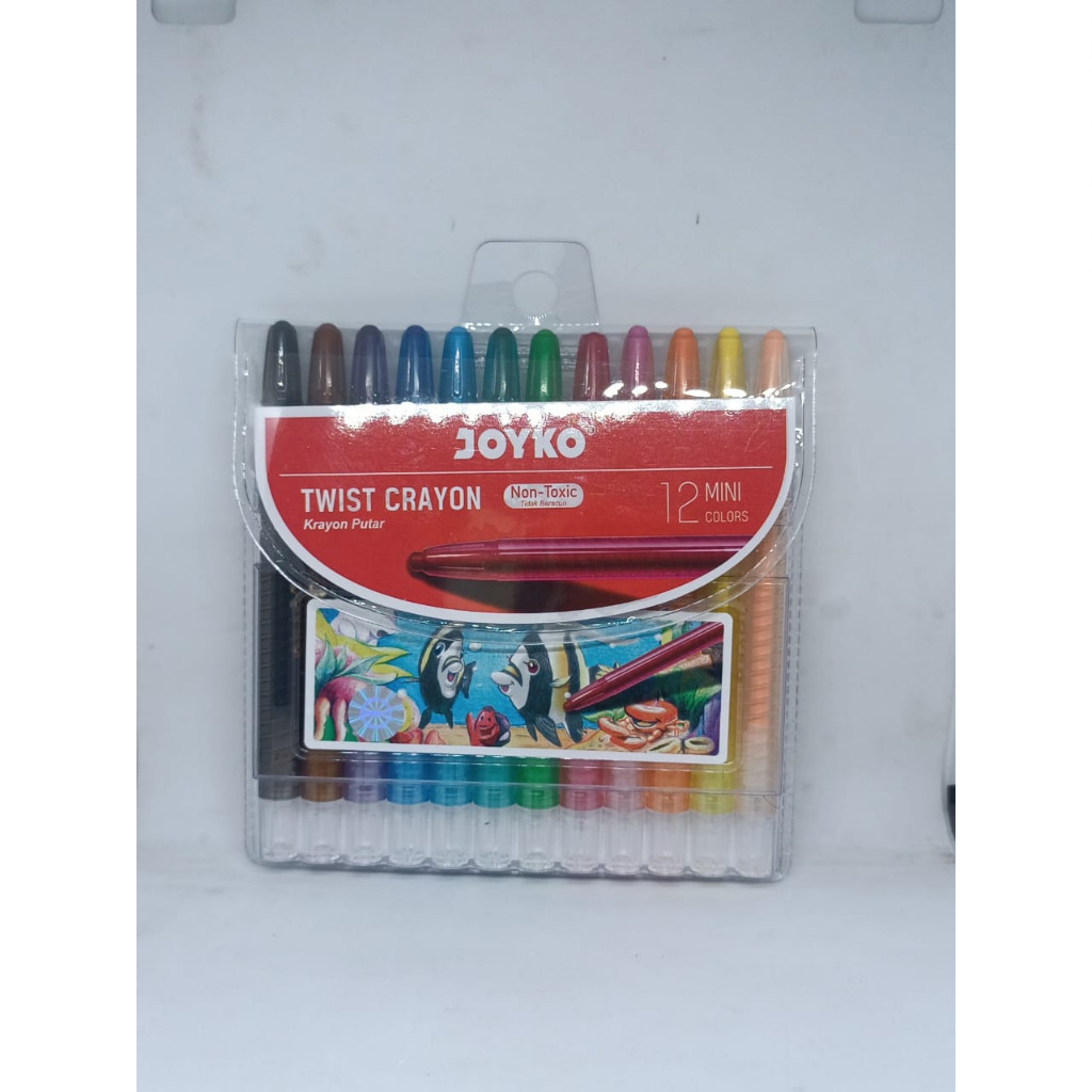 Jual CRAYON 12 WARNA MINI KRAYON OIL PASTEL PUTAR WARNA WARNI 1 PAK ISI ...