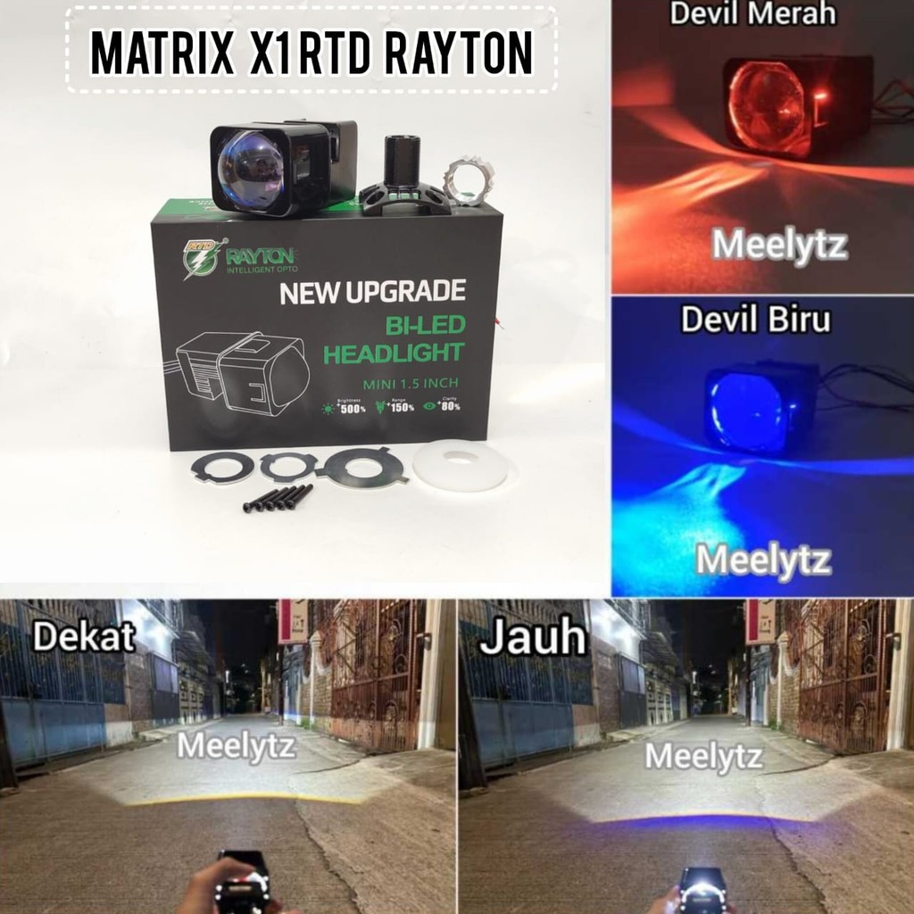 Jual PROMO!! Projector Biled Matrix X1 1.5inc RTD Rayton Low 40watt ...