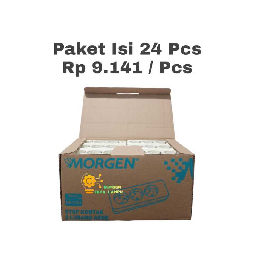 Jual PAKET USAHA Isi 24 Pcs Stop Kontak Terminal MORGEN / Kuningan SNI ...