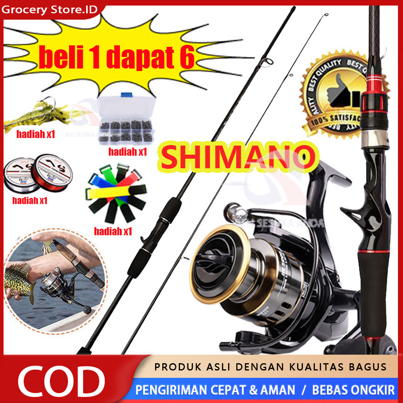 Jual SHIMANO Pancing Set Murah Murah Kuat Power Pancing 1.65M/1.8M/2.1M/2.4M Joran Pancing Murah ...