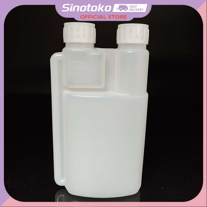 Jual 250/500 ML Botol plastik mulut ganda Takaran Oli Samping Motor ...