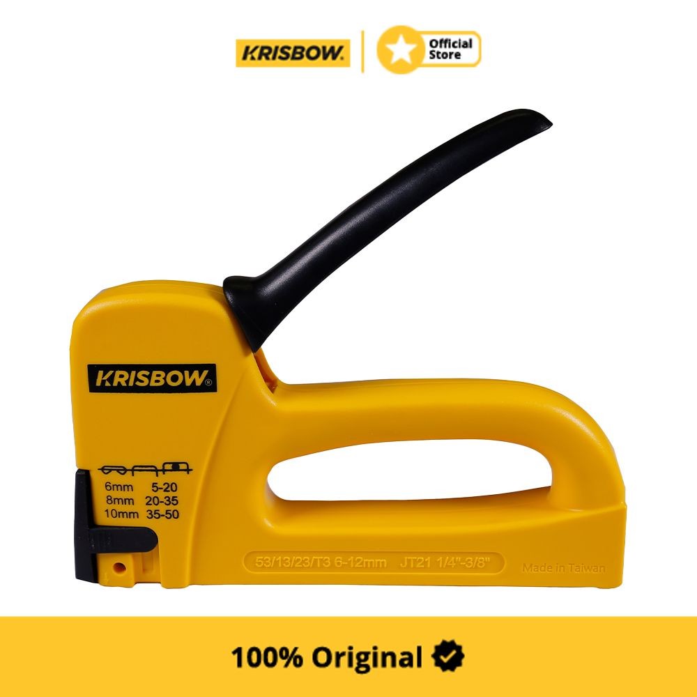 Jual DANIPERSIK123 - KRISBOW STAPLE GUN TEMBAK 3IN1 6-12MM ALAT STAPLER ...