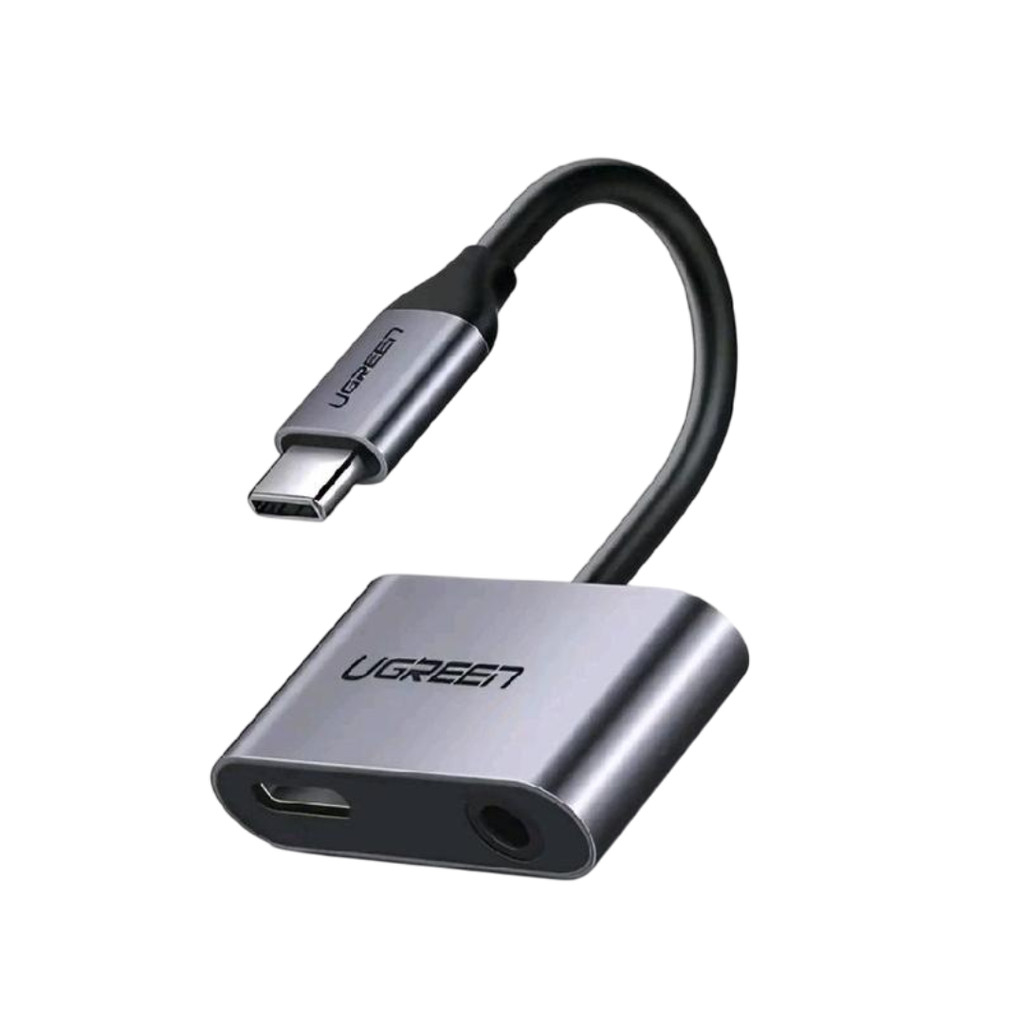 Jual UGREEN Adapter Audio Splitter Type C to Type C + 3.5mm 50596 | Shopee Indonesia
