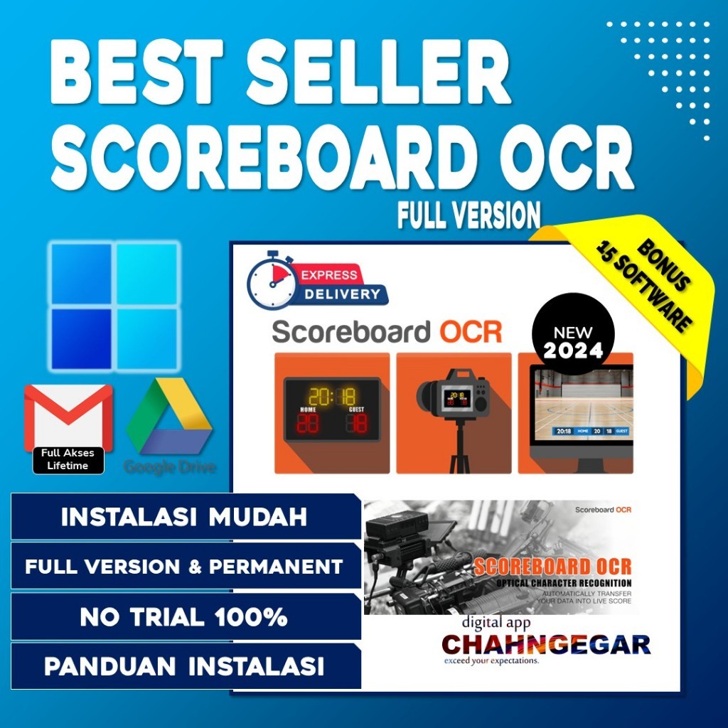 Jual Scoreboard OCR 2024 Full Version Permanent Software Analisa Papan Skor Pertandingan ...