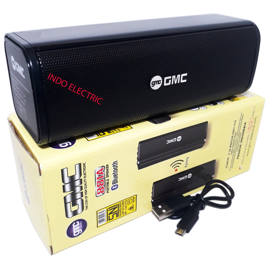 Jual Gmc Speaker Bluetooth Mini Portable 881A Usb Fm Radio Super Bass ...
