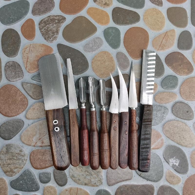 Jual Pisau Garnish Isi 9 Pcs / Pisau Ukir Buah / Pisau Carving / Pisau ...